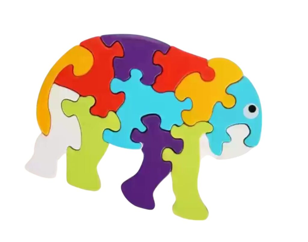 PVC Elephant jigsaw Puzzle - Fingo Brain